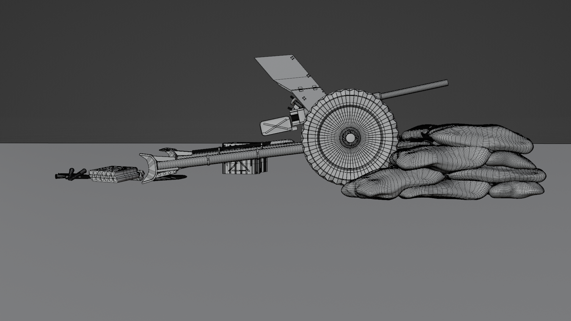 pak35/pak35対戦車砲/土嚢/砲弾BOX/砲弾/3DCGモデル/blender - NOVA>NULL - BOOTH