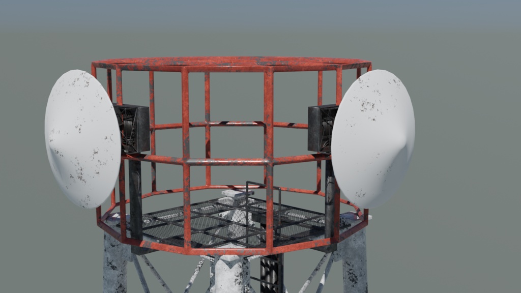 radio tower/電波塔/3DCGモデル/blender - NOVA>NULL - BOOTH