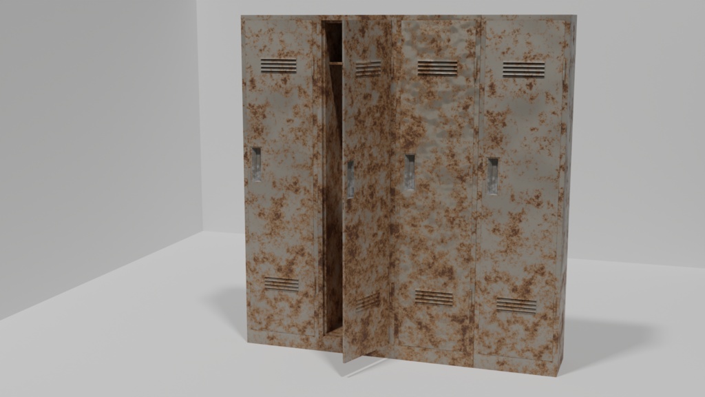 錆び調整ができるロッカー・3Dモデル - NOVA>NULL - BOOTH