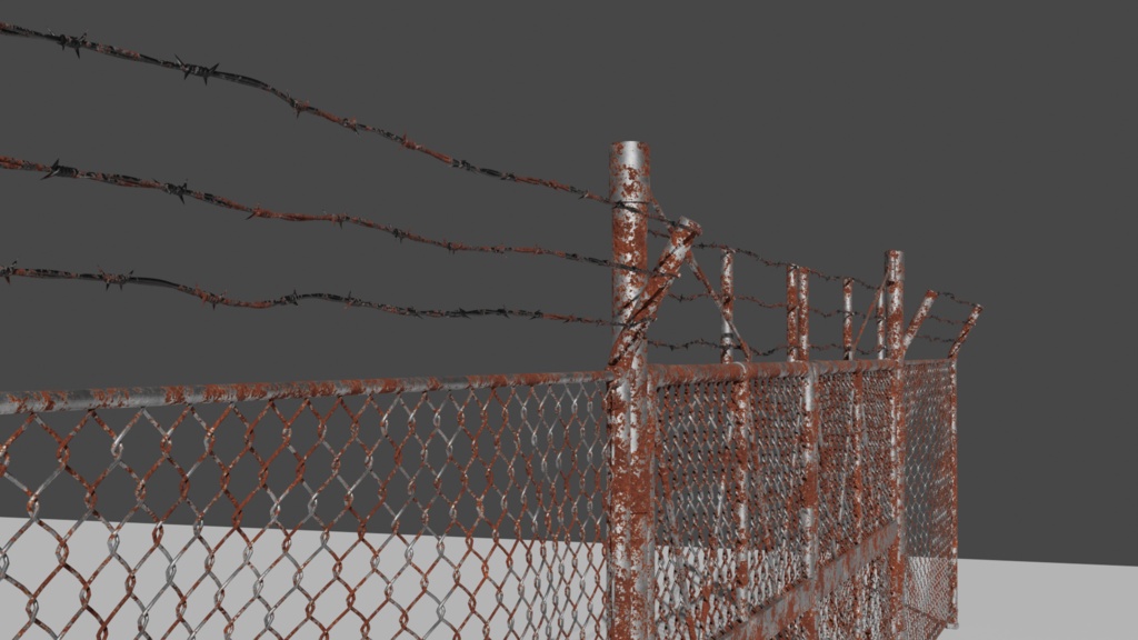 apocalypse fence/終末的フェンス/3DCGモデル/blender - NOVA>NULL - BOOTH