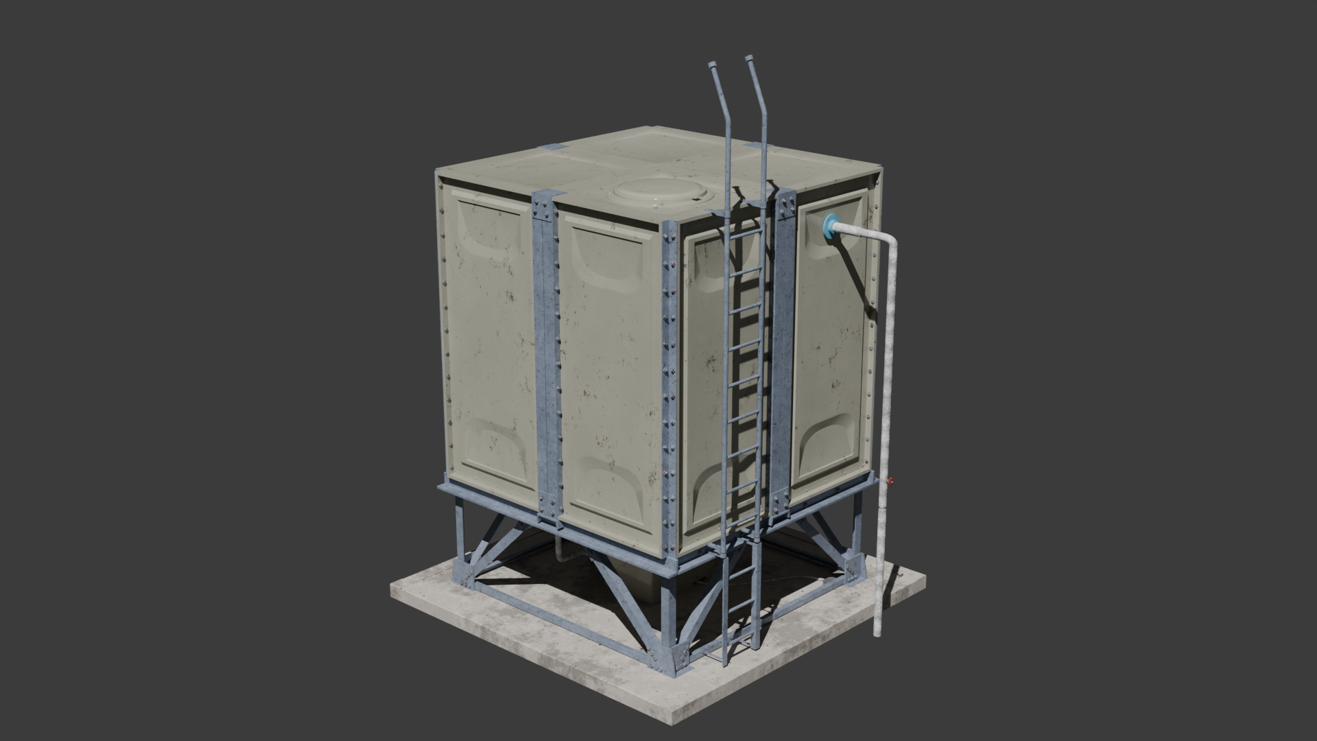 マンションとかにありそうな貯水槽/blender/3D - NOVA>NULL - BOOTH