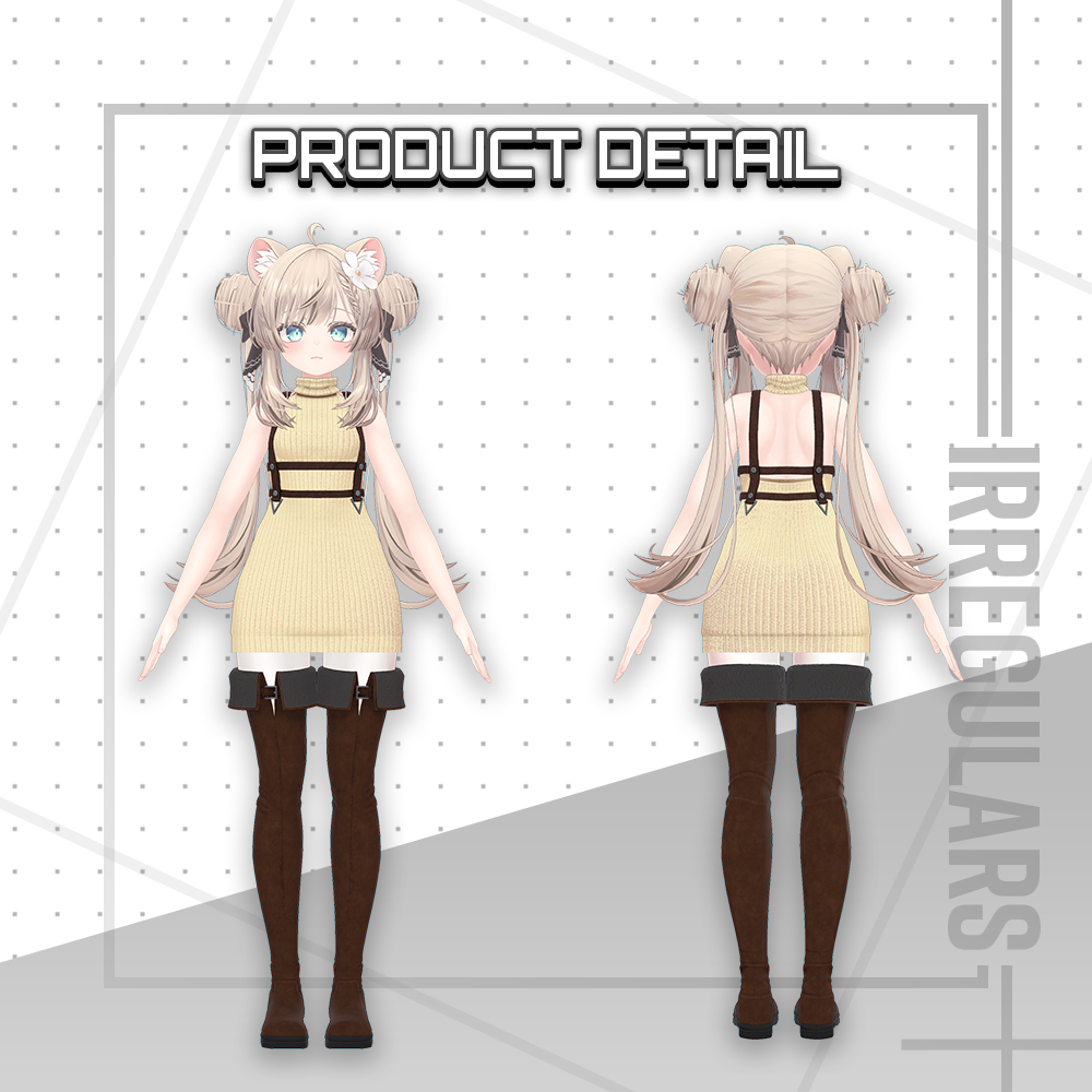 【オリジナル3Dモデル】Snowflake&Showdown【アバター対応衣装&ハンマー】 - IRREGULARS STUDIO - BOOTH