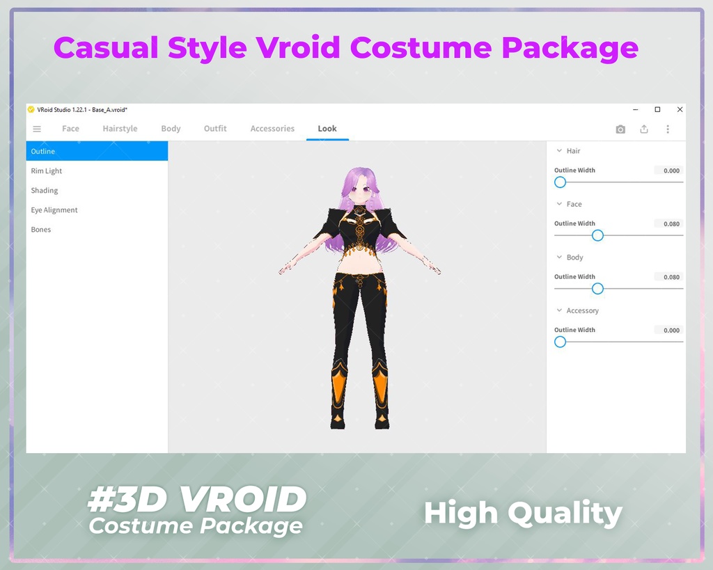 3D VRoid Clothing Pack Enchanted Fantasy Costumes for VRoid Models ...