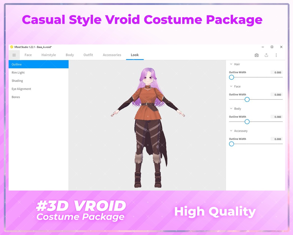 3D VRoid Outfit Pack Mystical Fantasy Wear for VRoid Models | VRoid Studio, VRoid Model, VRChat ...
