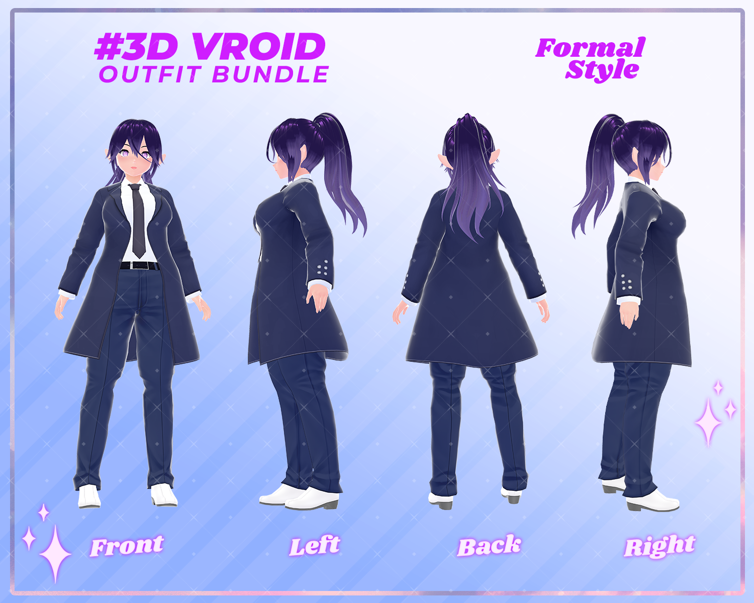 3D VRoid Soft Casual Pack Cute & Relaxed Outfits for VRoid Models ...