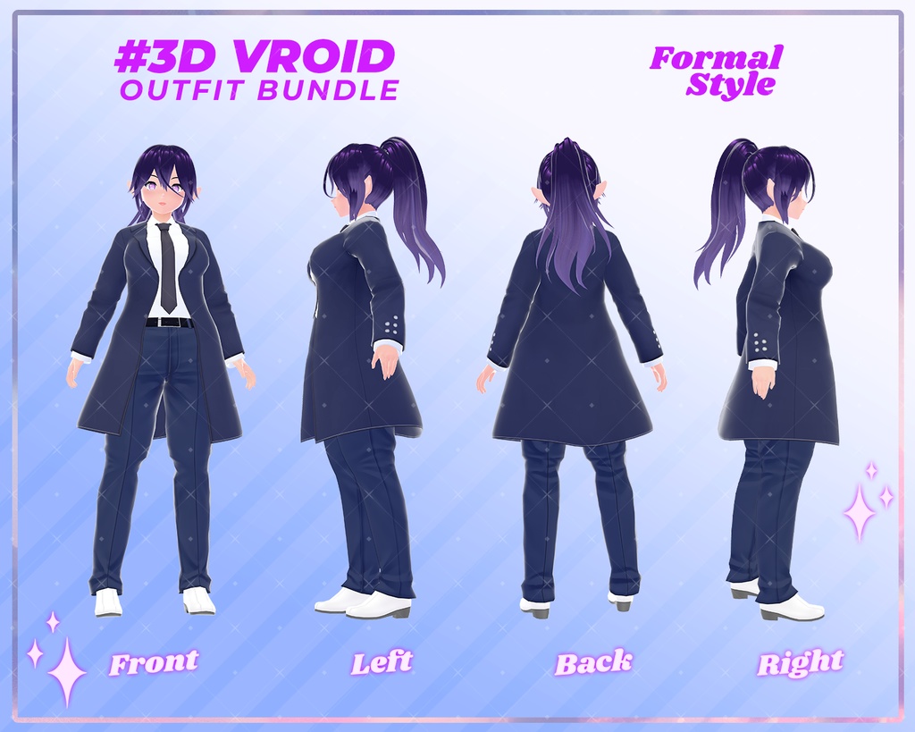 3D VRoid Soft Casual Pack Cute & Relaxed Outfits for VRoid Models ...
