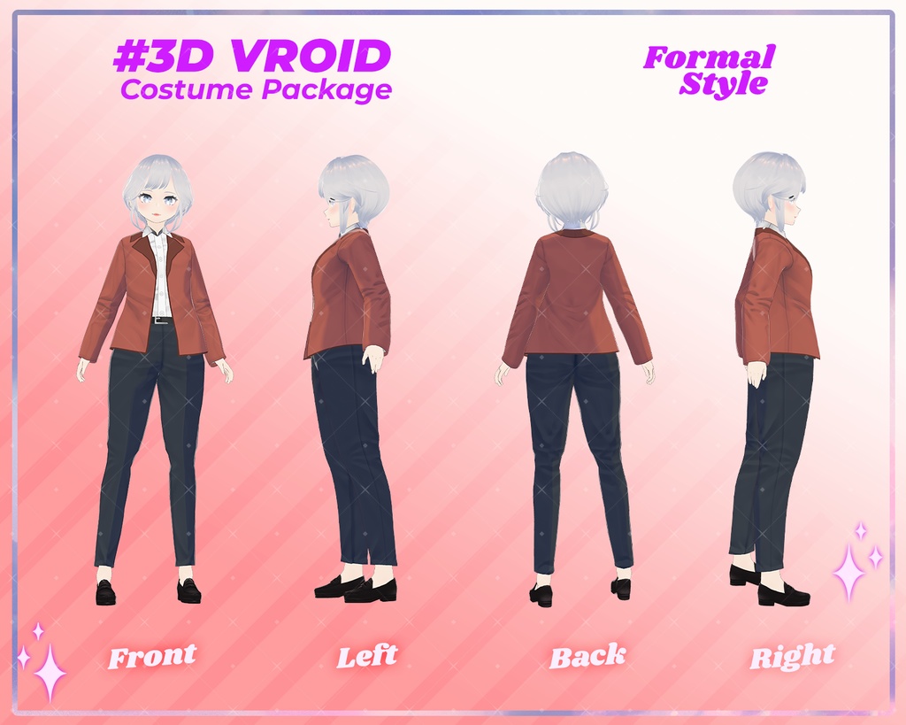 3D VRoid Girl Clothing Pack Casual & Playful Fashion for VRoid Models ...