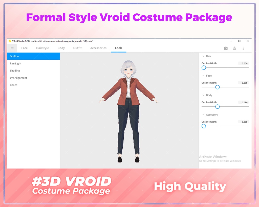 3D VRoid Girl Clothing Pack Casual & Playful Fashion for VRoid Models ...