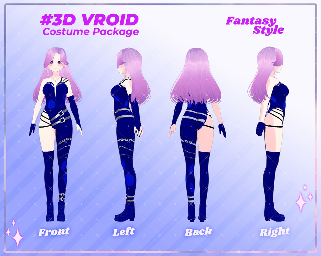 3D VRoid Outfit Pack Fantasy Warrior & Enchantress Costumes for VRoid ...