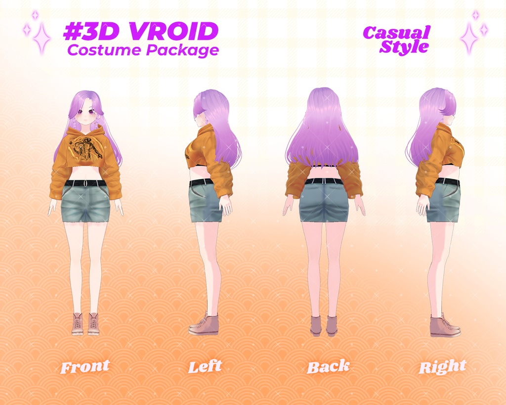 3D VRoid Outfit Pack Cozy & Stylish Casual Clothes for VRoid Models ...