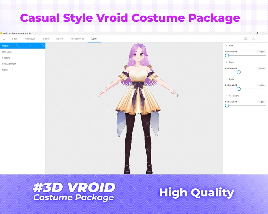 3D VRoid Outfit Pack Elegant & Enchanted Fantasy Dresses for VRoid Models | VRoid Clothes, VRoid ...