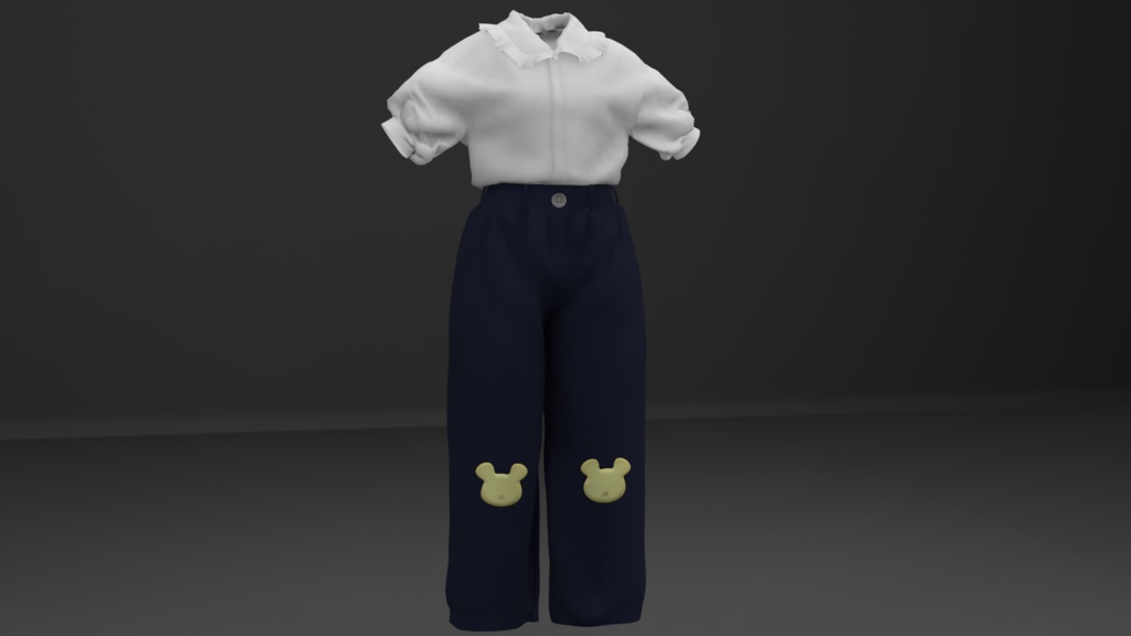 [VRChat] Cute Simple Outfit - Free - GreenTeaWafflez - BOOTH