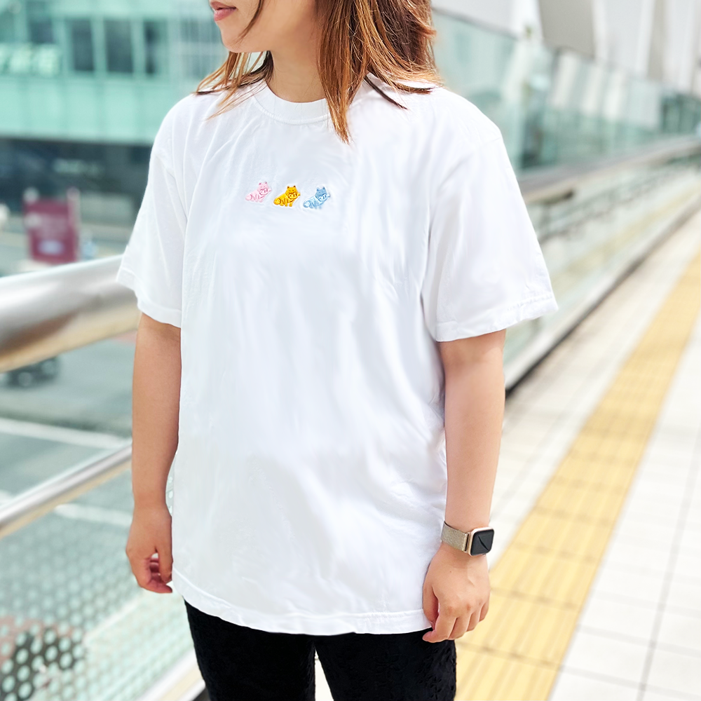 【Tシャツ】オリジナルイラスト！刺繍【ブラック】 - wan!shop - BOOTH