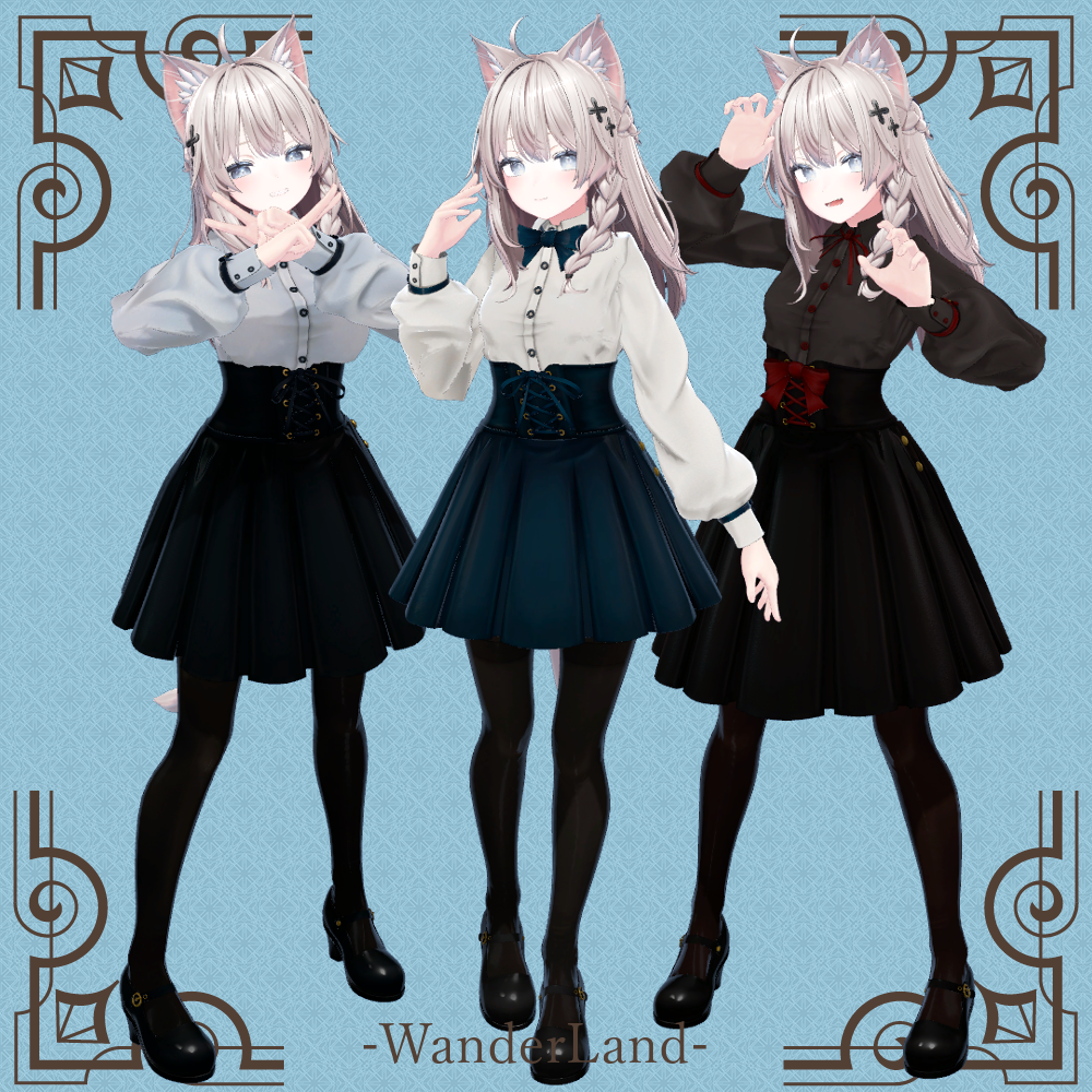 [12アバター対応]Corset Cream[VRC想定衣装] - WanderLand - BOOTH