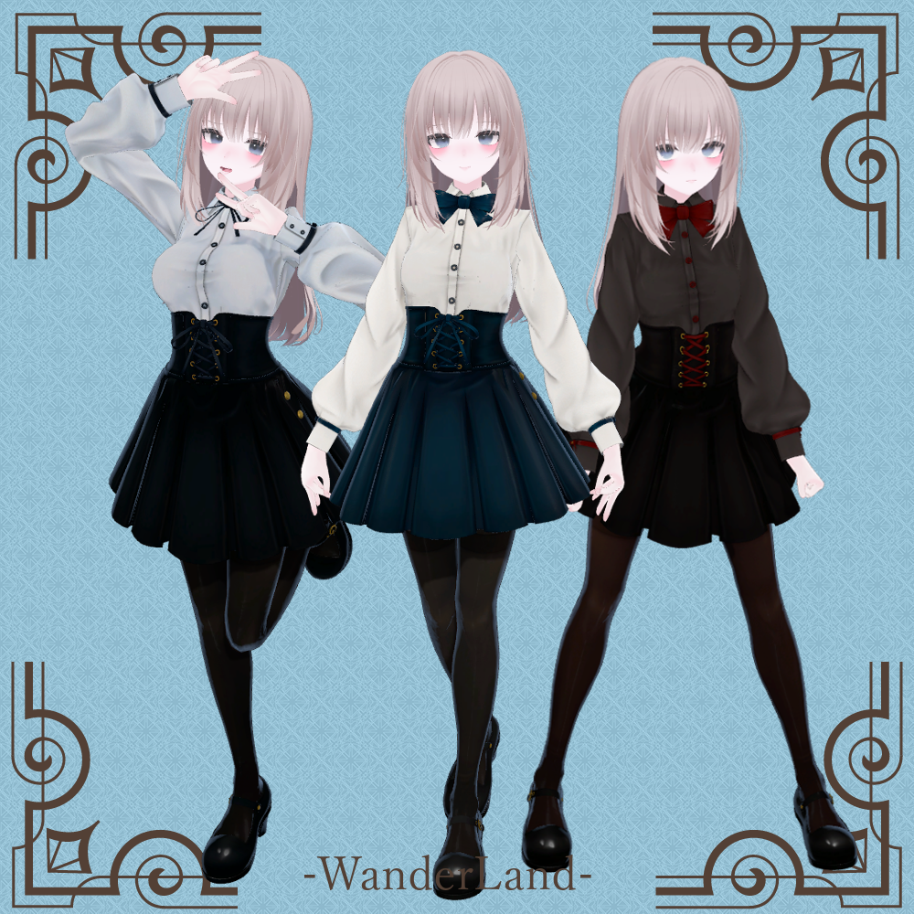 【12アバター対応】Corset Cream 【VRC想定衣装】 - WanderLand - BOOTH