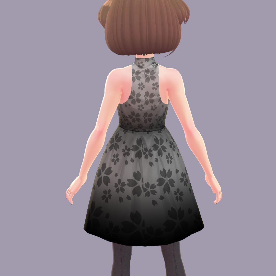 Sakura Vroid Pattern Dress - kawaiisphynx - BOOTH