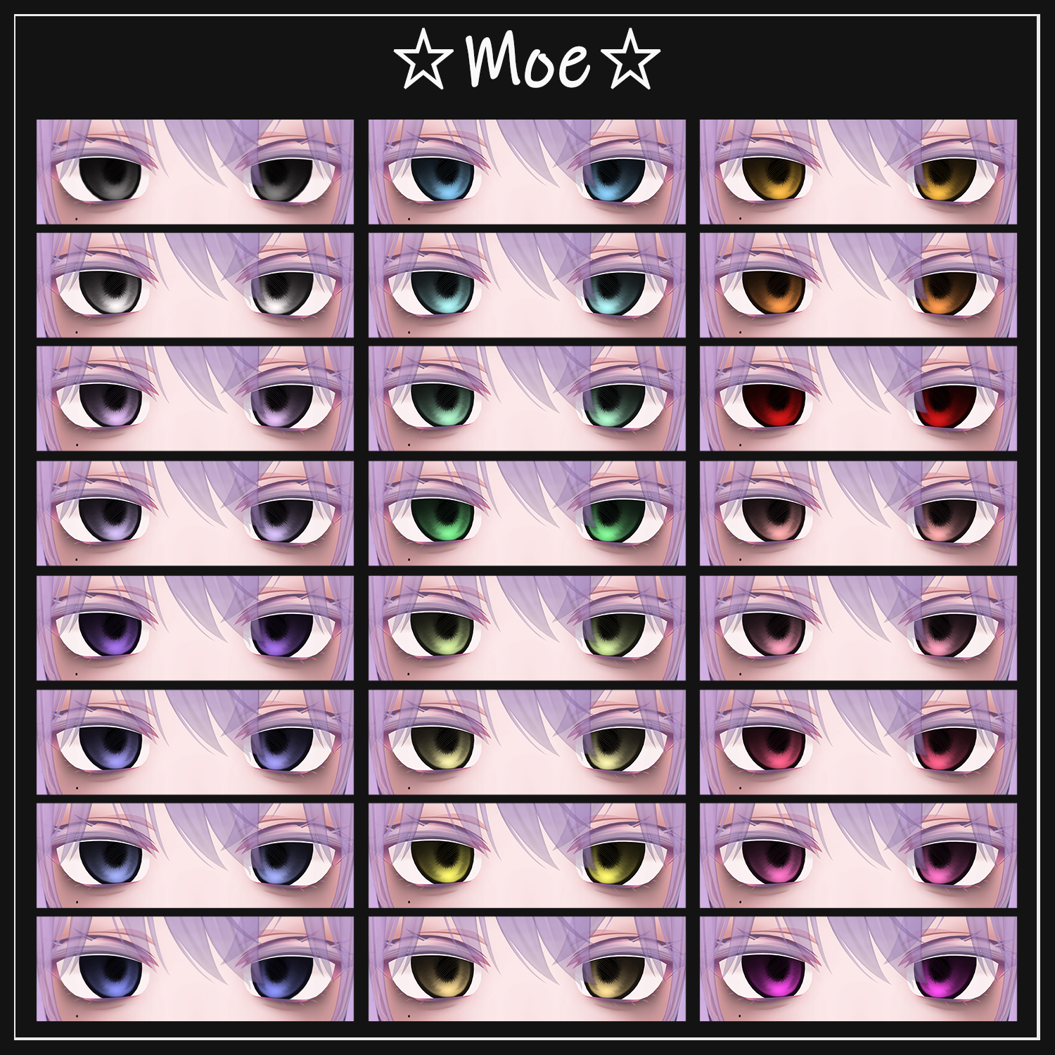 [4 avatars] 💕Menhera Eye + Makeup Texture💕 - JoaJoa - BOOTH