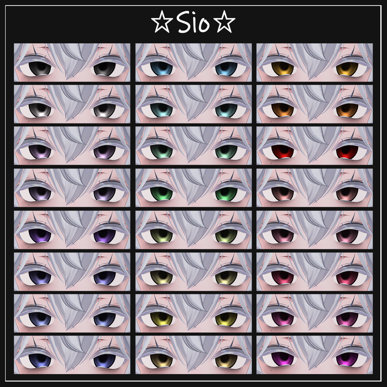 [4 avatars] 💕Menhera Eye + Makeup Texture💕 - JoaJoa - BOOTH