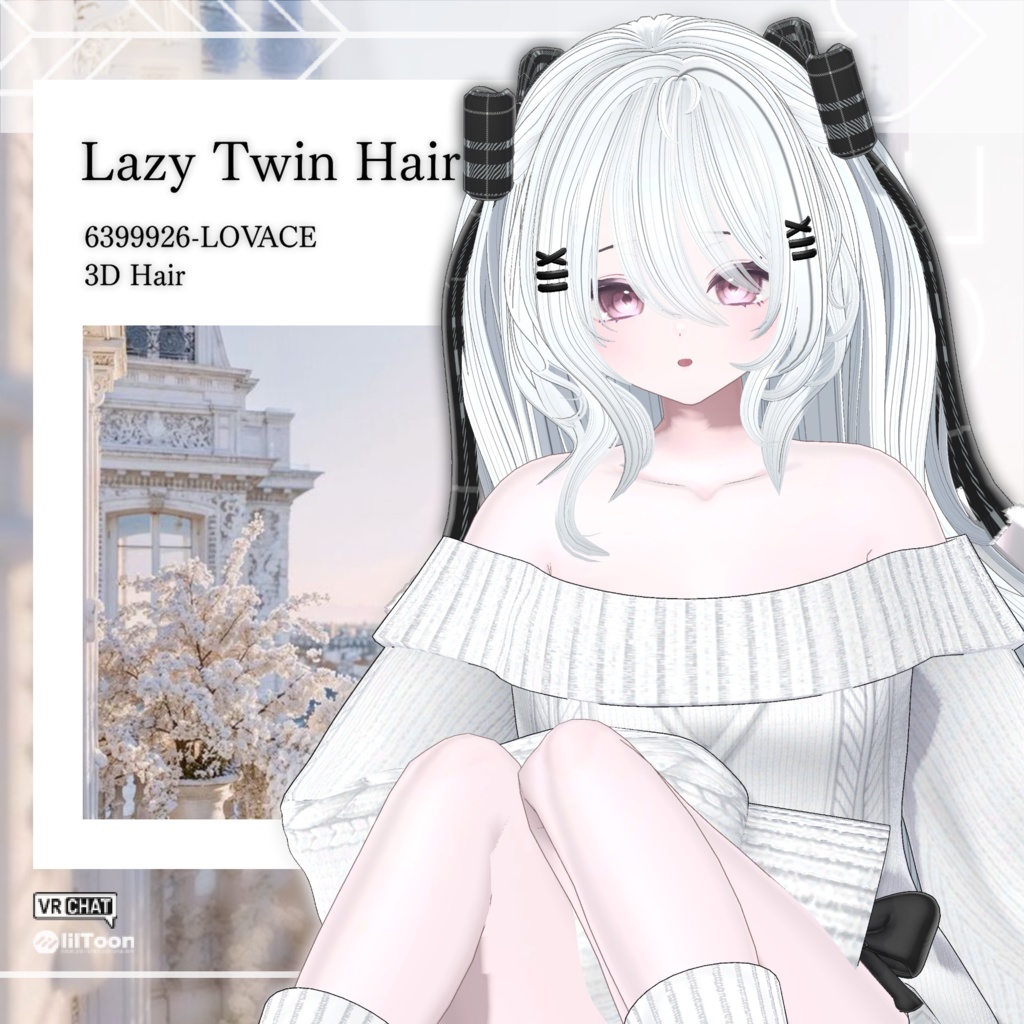 💛 Lazy Twin Hair 💛 - LOVACE - BOOTH