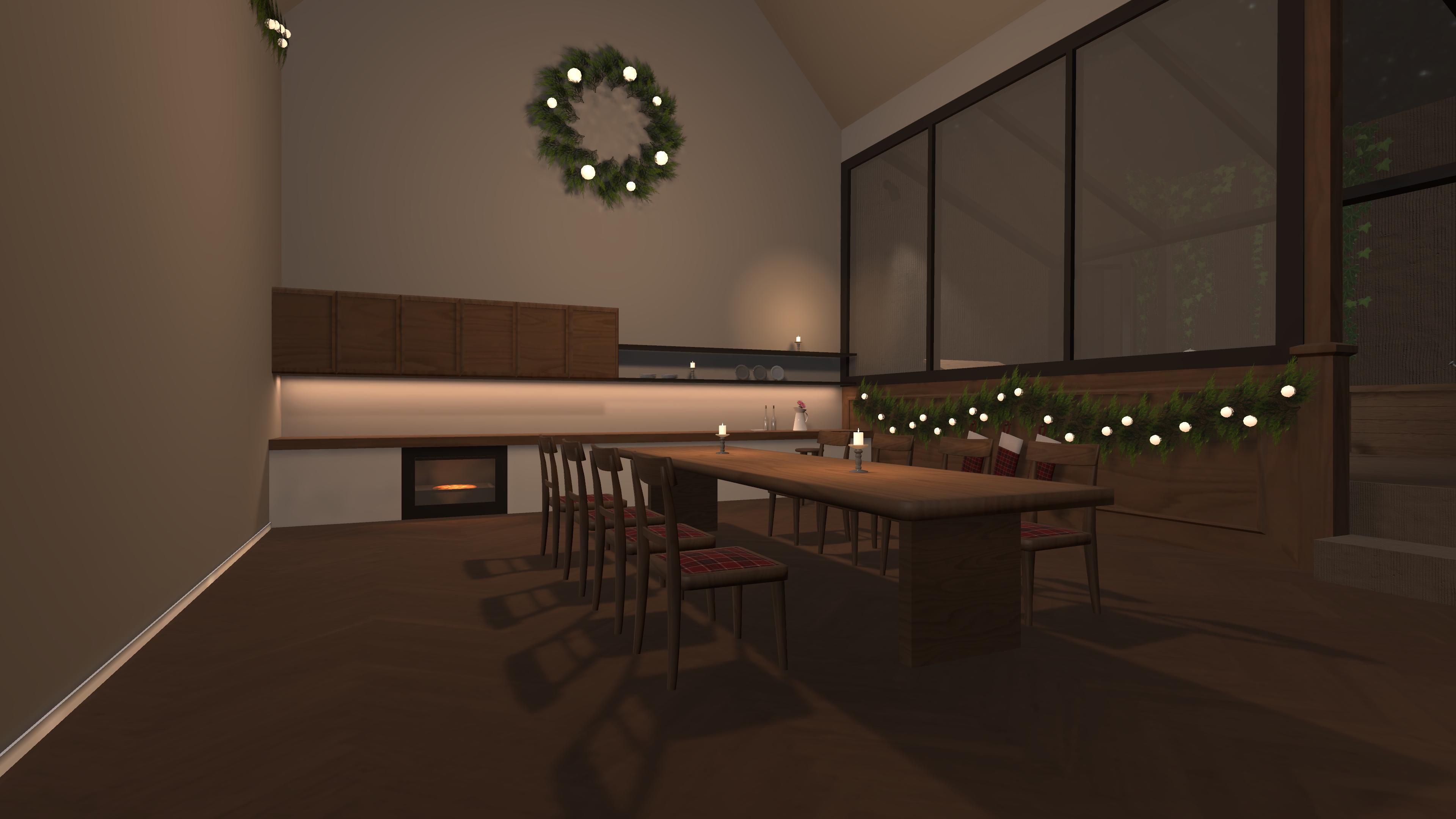 【VRChat】House_02 -Christmas Ver - neru001 - BOOTH