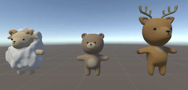 【3Dアバター】くま・ひつじ・しか - mimi-modeling - BOOTH
