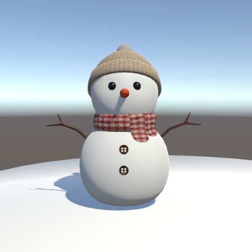 【3Dデザイン】雪だるま snowman - mimi-modeling - BOOTH