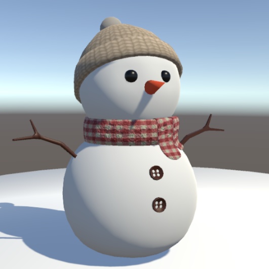 【3Dデザイン】雪だるま snowman - mimi-modeling - BOOTH