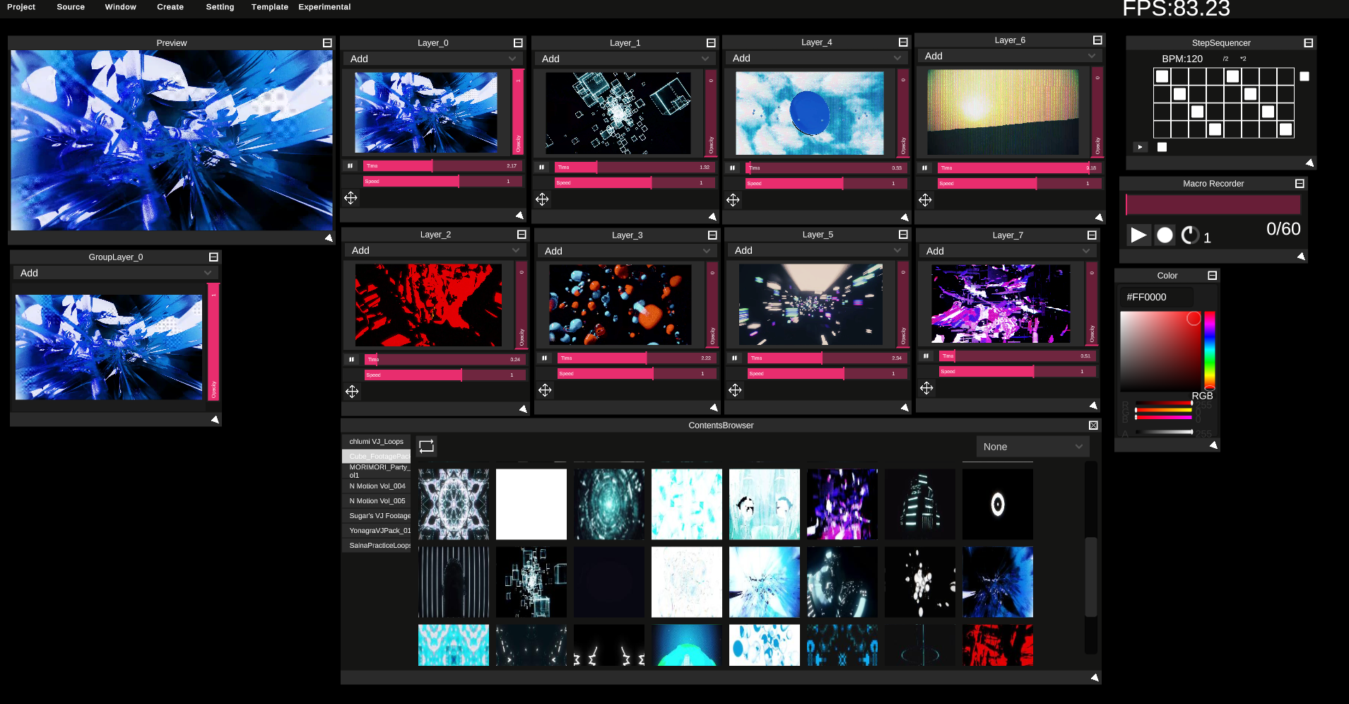 【VJソフト(Win/Mac)】SynapseRack VJ Tool【Beta】 - SainaWorks - BOOTH