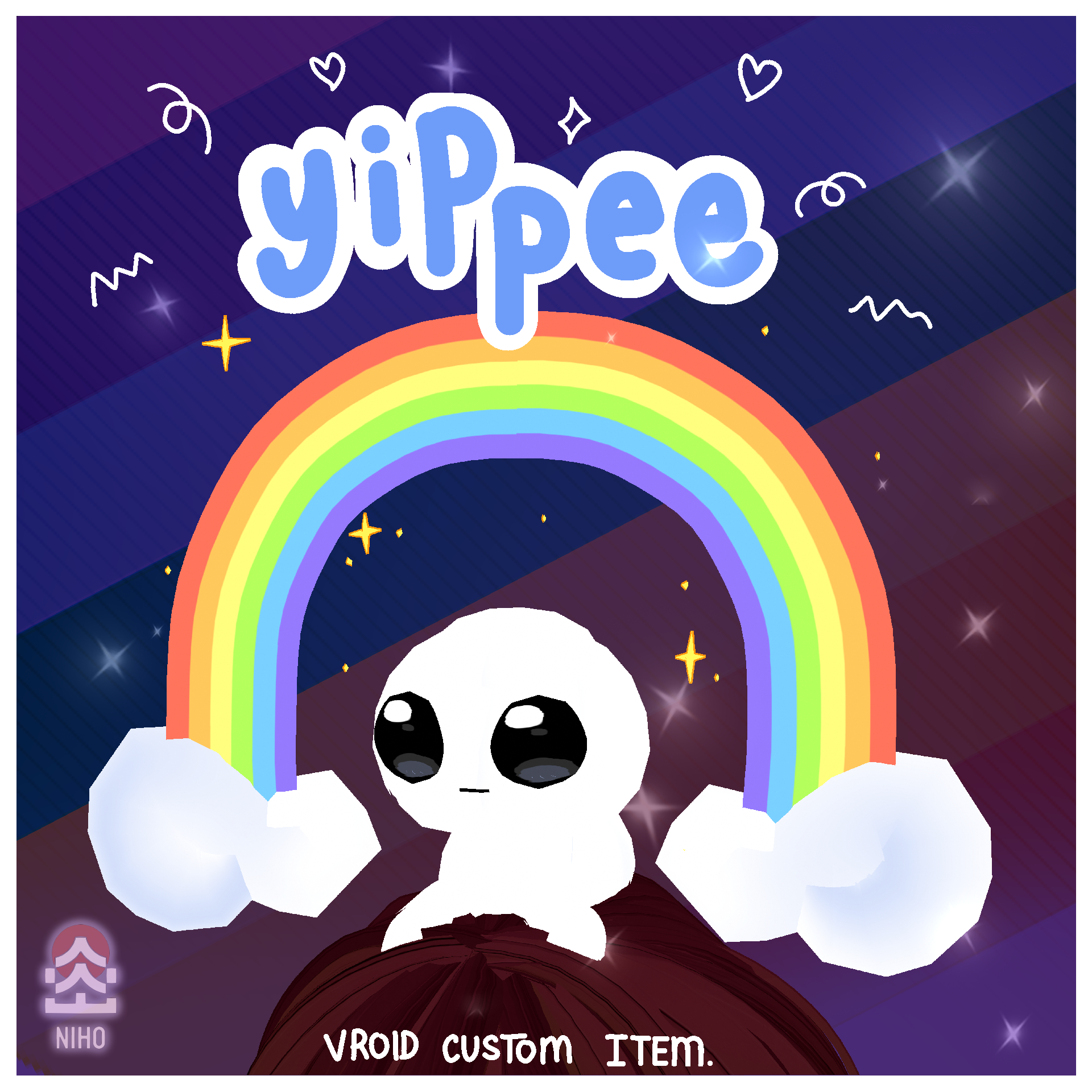 Yippee Head Fella【VRoid】Custom Item カスタムアイテム - 日本語 creations - BOOTH