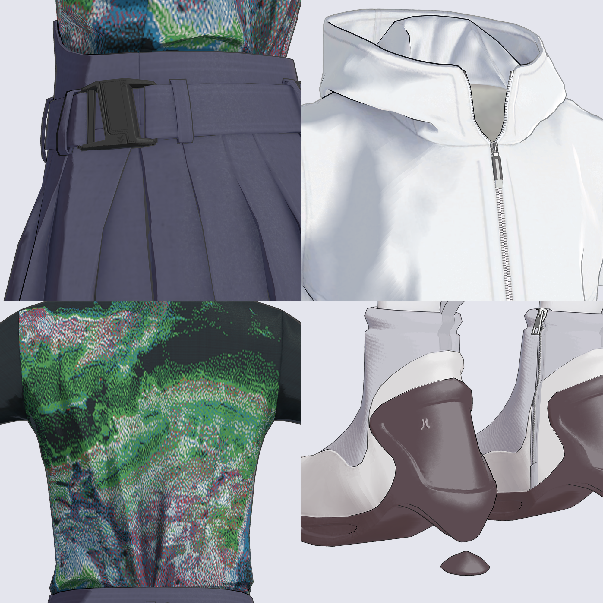 【VRC対応3D服飾モデル】NINE HATRA segment2_echokeeper ver1.01 - yoyogi mori - BOOTH
