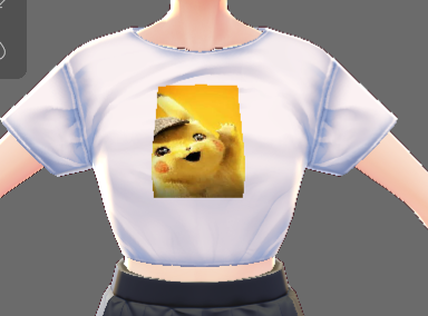 10 cute cropped t shirt designs for vroid models - littleangels - BOOTH