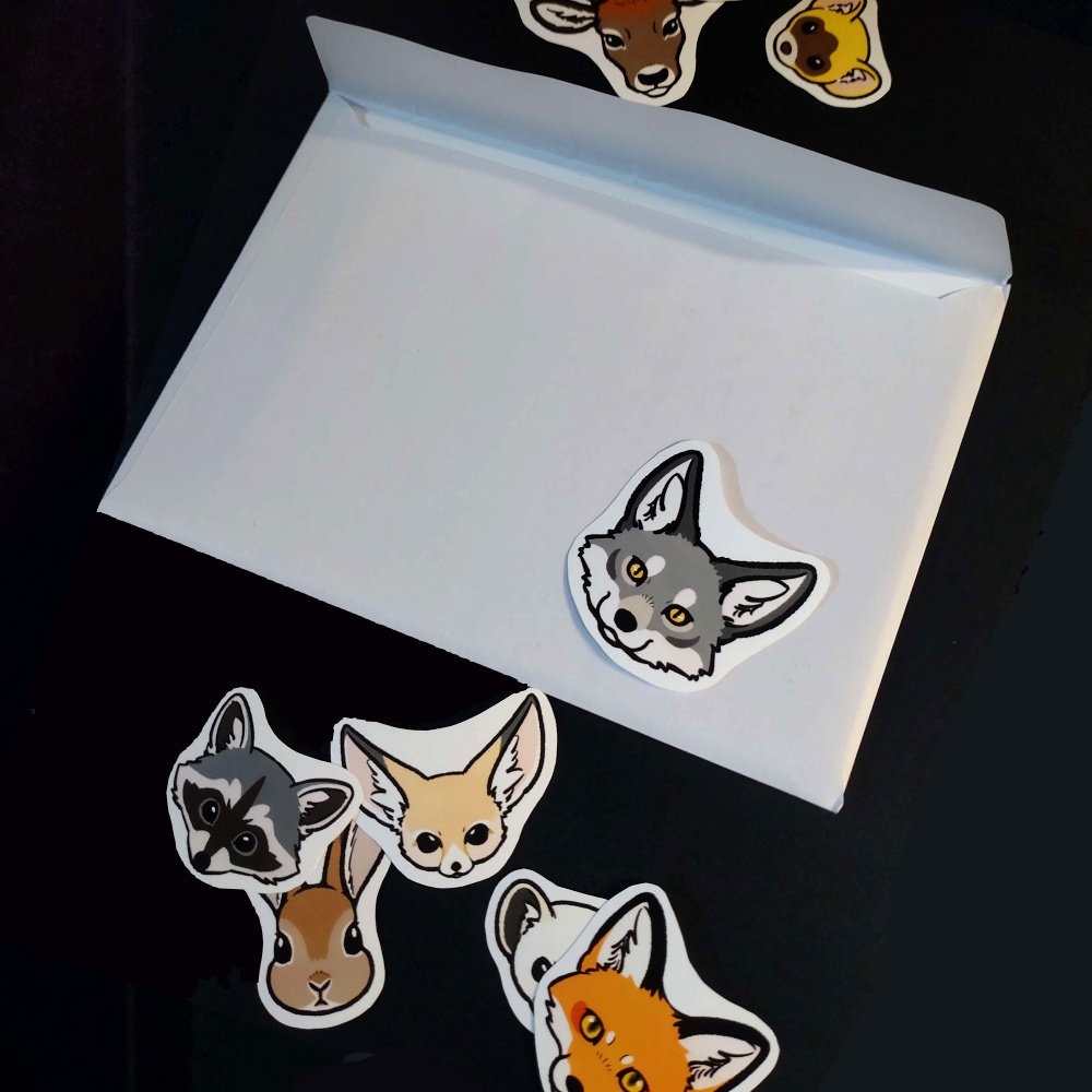 カラカル＆チーター ステッカー - Misty Forest - BOOTH