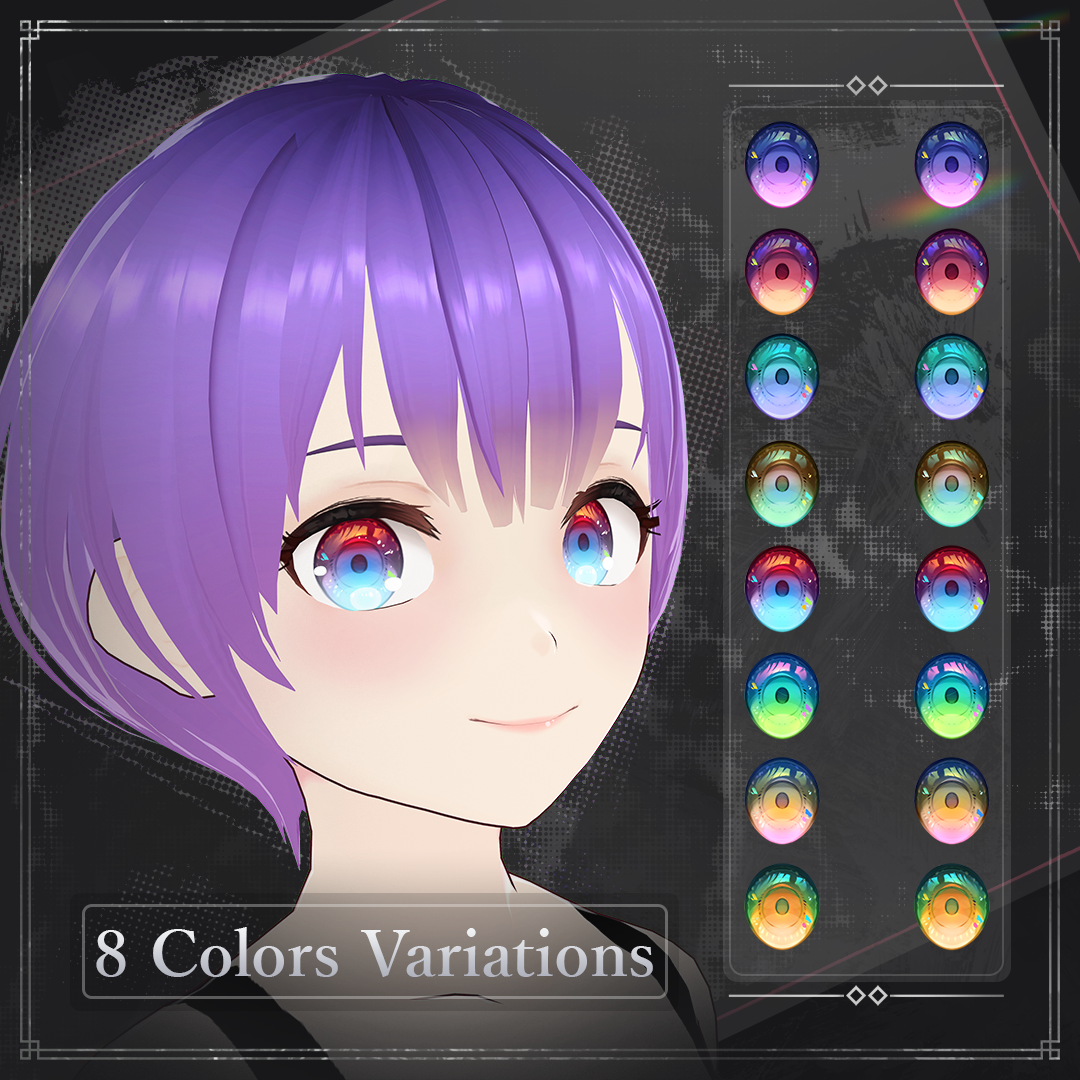 【VRoid】瞳テクスチャーセット - Iris Textures Set for VRoid - erit0ri VRoid Shop ...