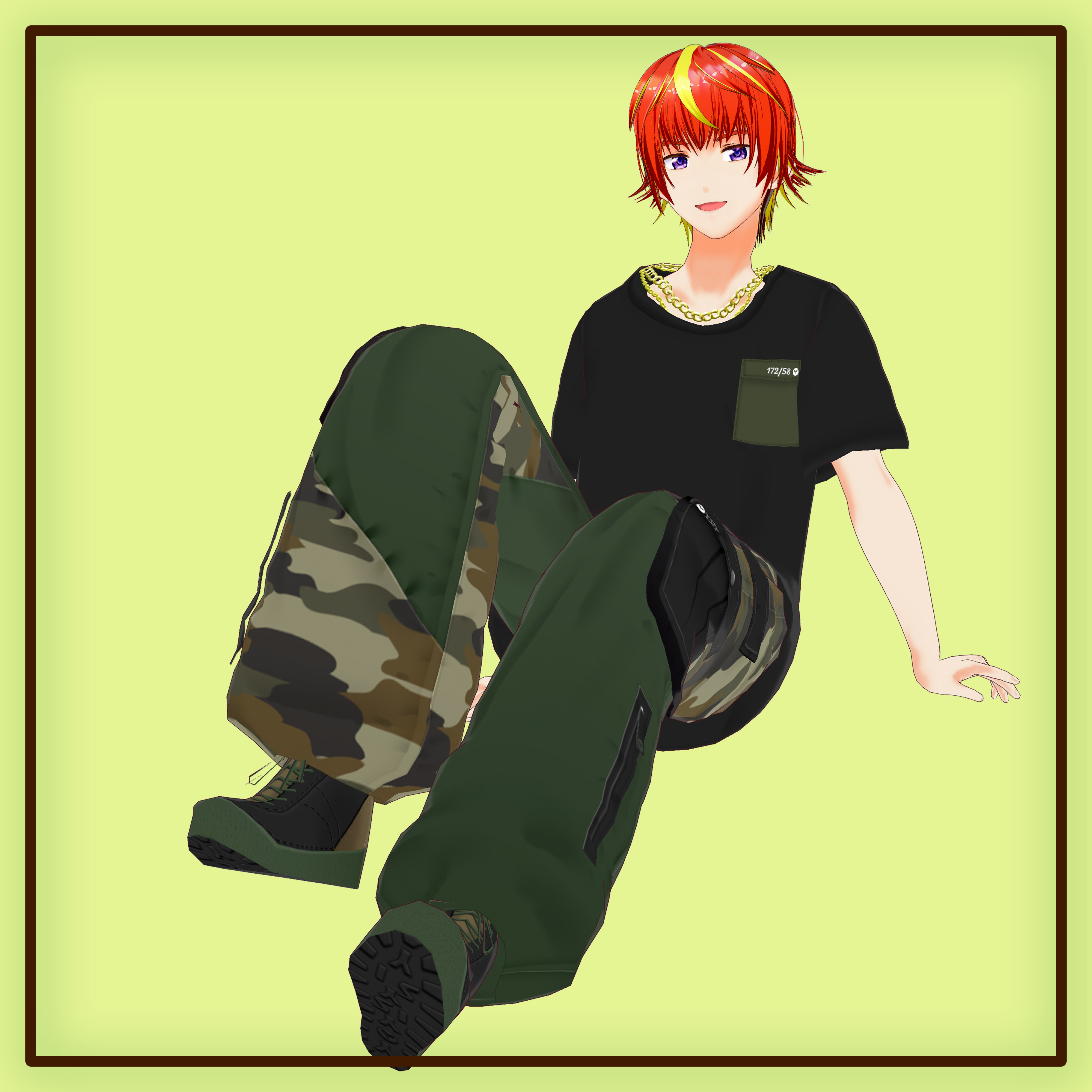 VRoid 着合わせワイドカーゴパンツ Customize Wide Cargo Pants - YSIY - BOOTH