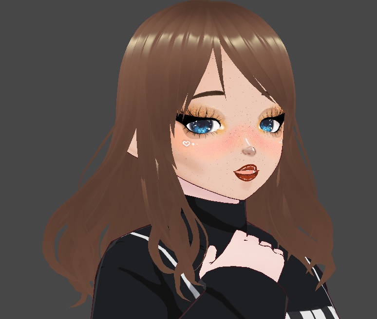 VRoid Studio 3D Vtuber Model Fall Inspired Makeup for Female ...