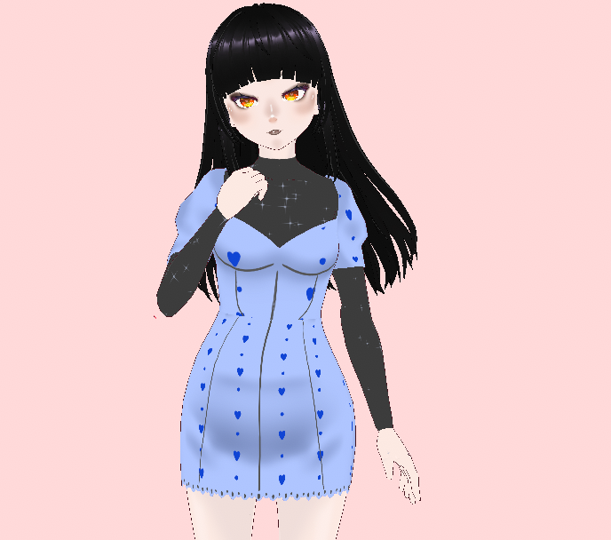 Vroid Model Assets Clothing Sweetheart Dress Pack for 3D Female Model ...