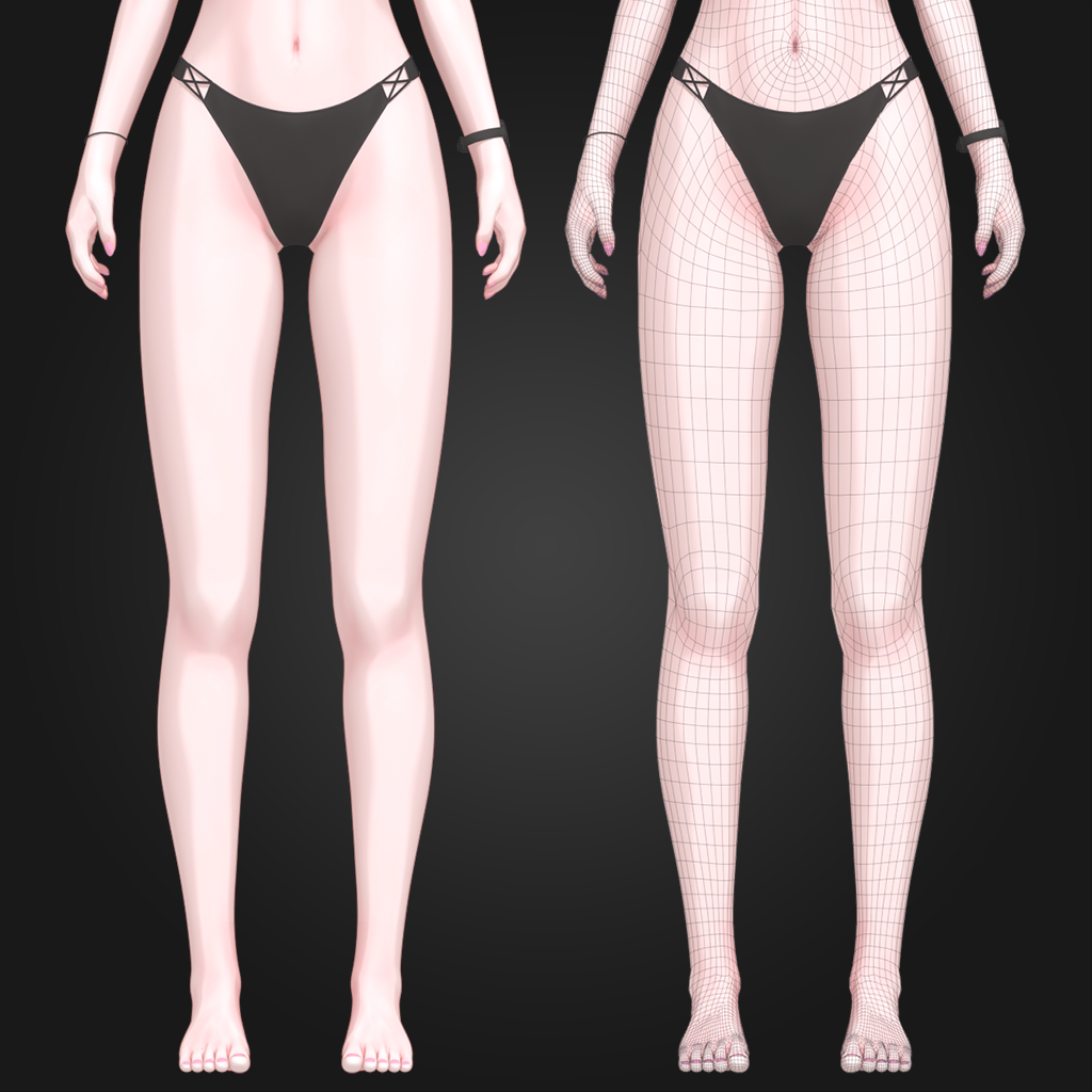 キャラクター素体 v10.0【Blender、VRChat対応】 - Jump!Jun - BOOTH