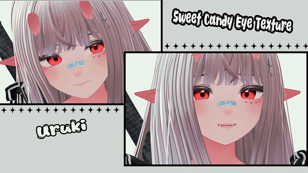 [Uruki/Shinano/Rurune/Airi/Ichigo] [Sweet Candy Eye texture + Emission] - chunidream - BOOTH