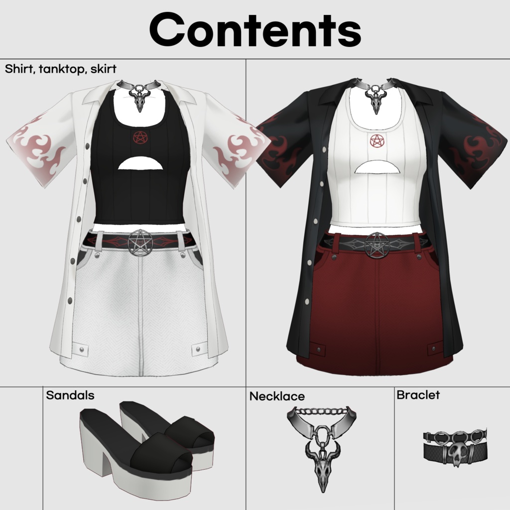 デーモンセットアップ Demonic Setup [VRoid] - VRoid吸血 - BOOTH