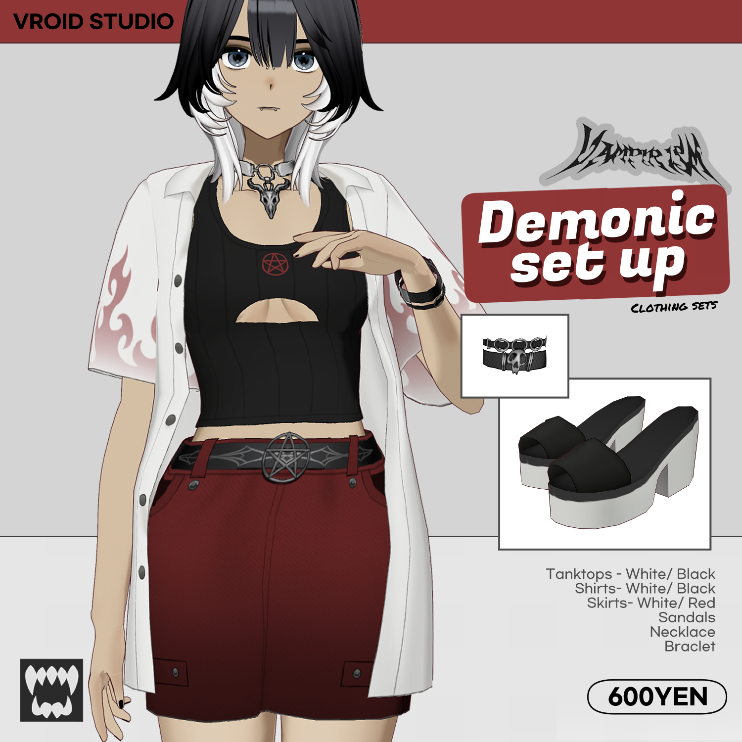 デーモンセットアップ Demonic Setup [VRoid] - VRoid吸血 - BOOTH