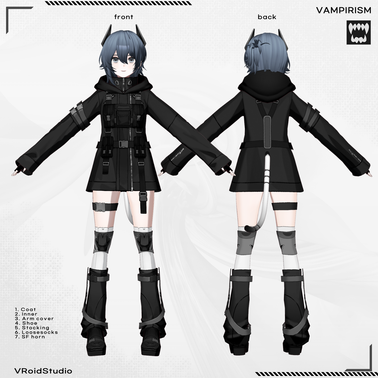 Tactical cyber techwear [VRoid] - VRoid吸血 - BOOTH