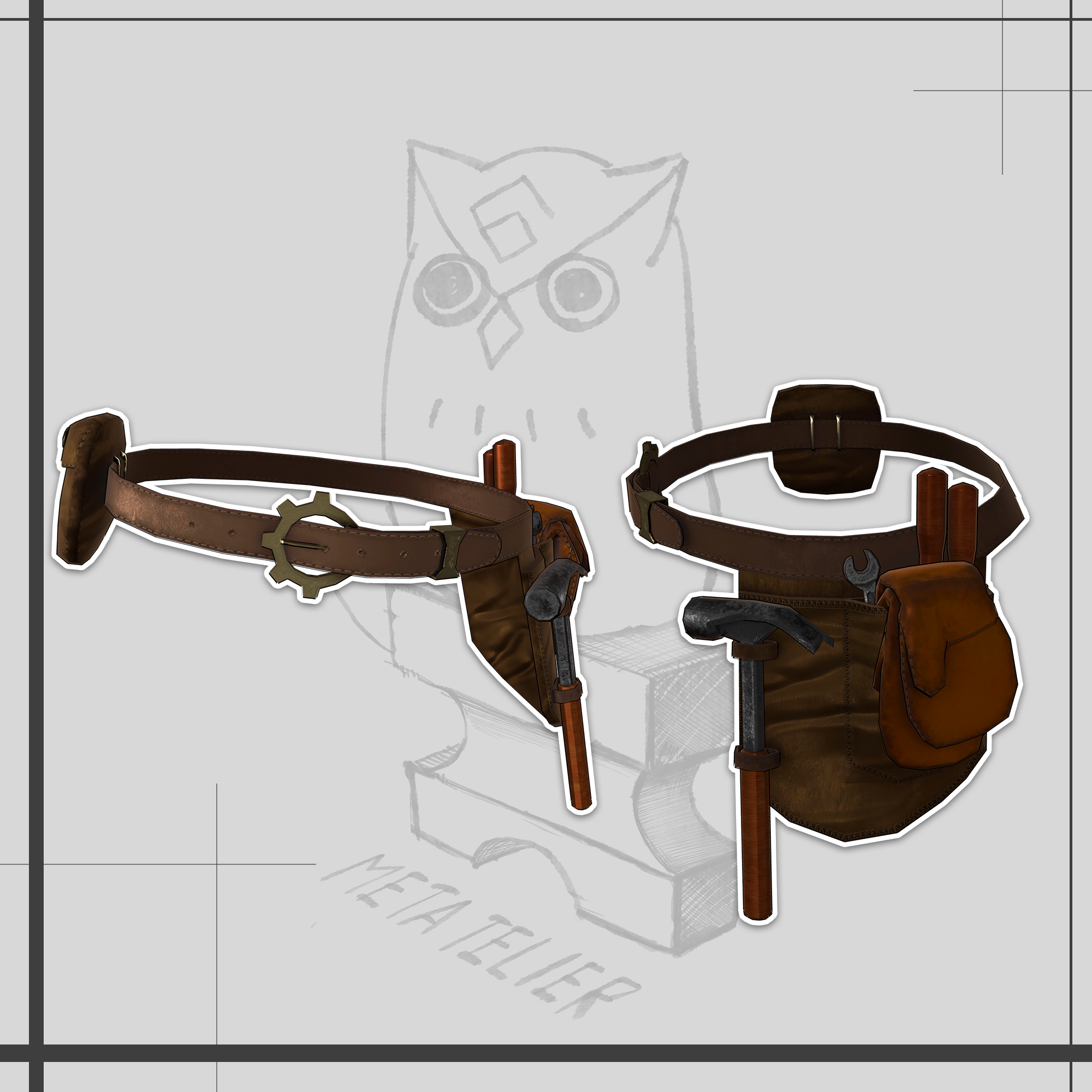 【VRChat】エンジニアのベルト/Engineer Belt【META TELIER】 - META TELIER - BOOTH