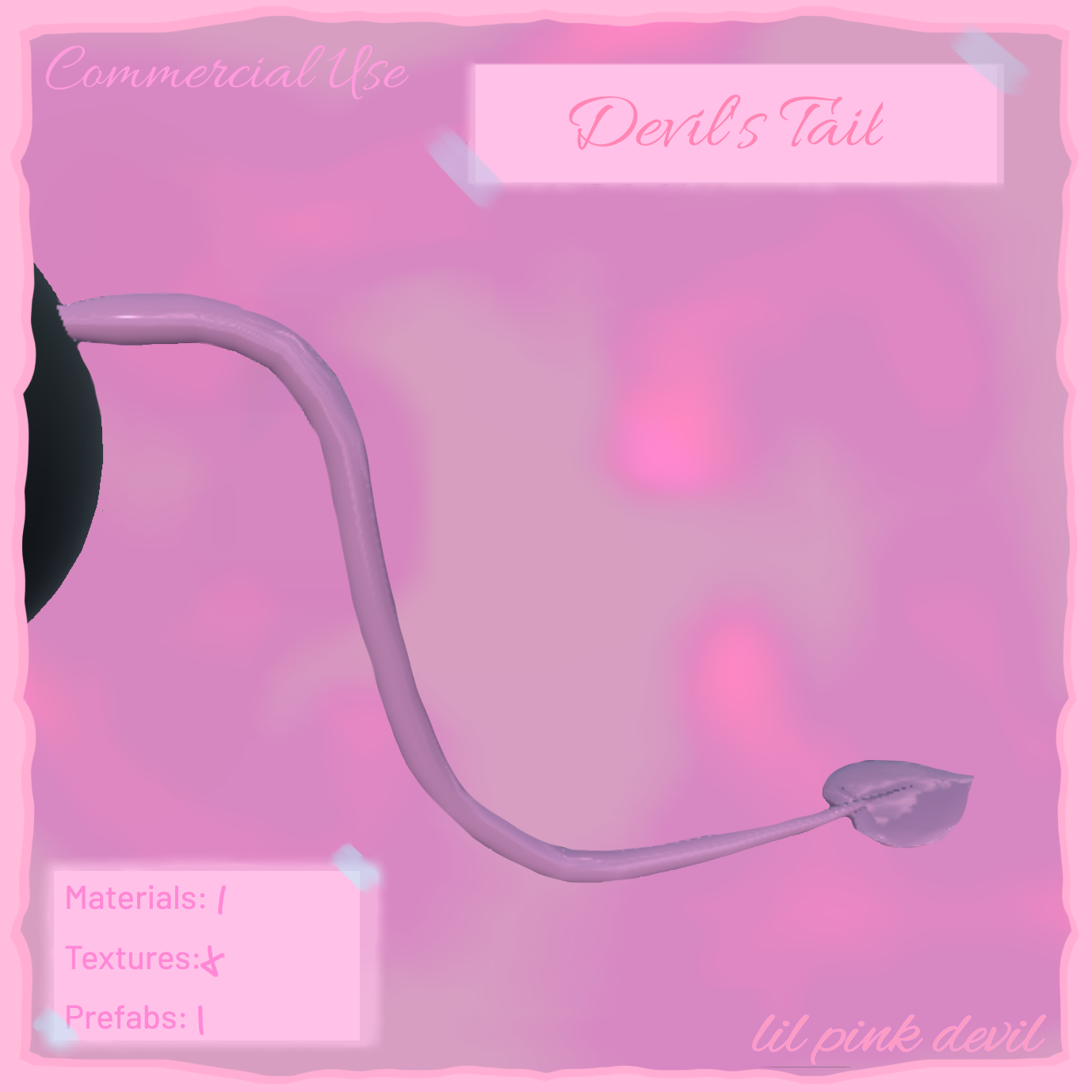 Devil's Tail - Lil Pink Devil - BOOTH