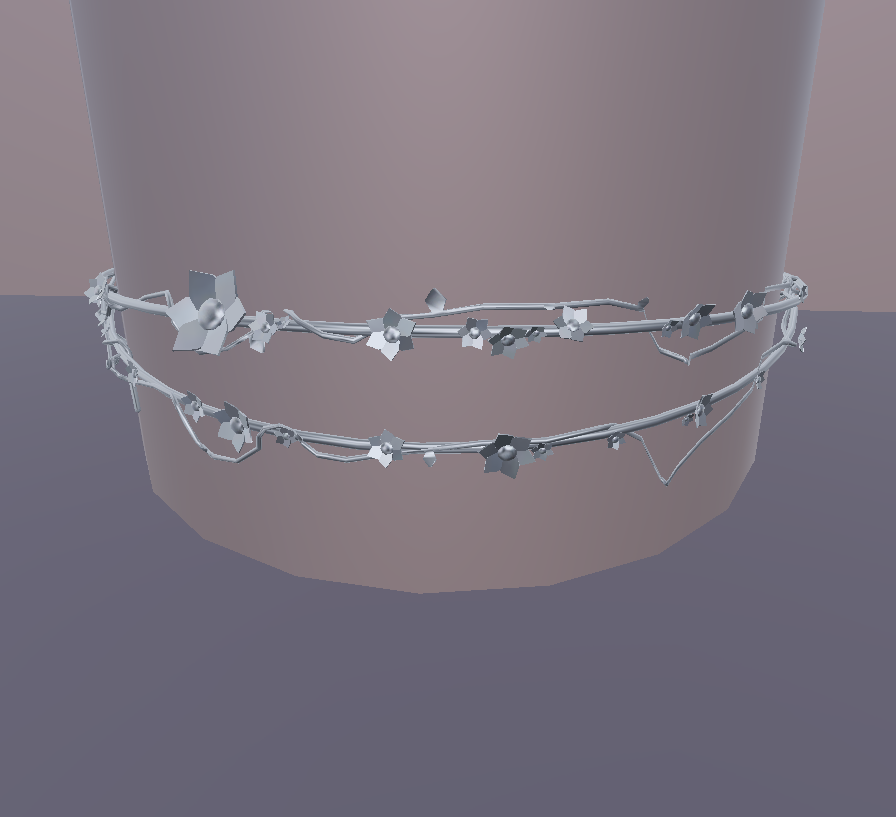 Flower Vines Bracelet / Halo - Lil Pink Devil - BOOTH