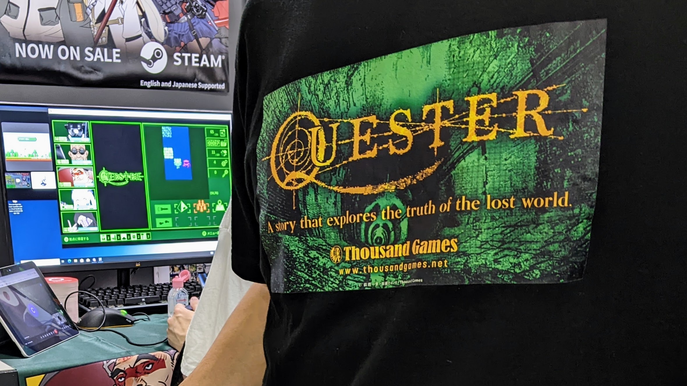 『QUESTER』ロゴTシャツ／"QUESTER" Logo T-shirts - THOUSAND GAMES - BOOTH