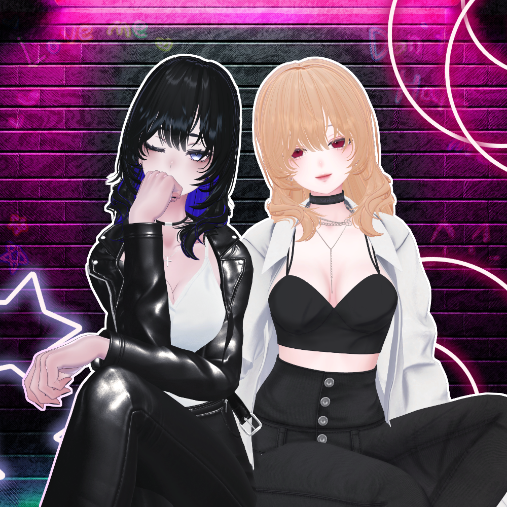 🖤 Melling " Crush on " 2Type Hair 【9アバター対応 🖤 Liltoon / VRChat】🖤 - Melling - BOOTH
