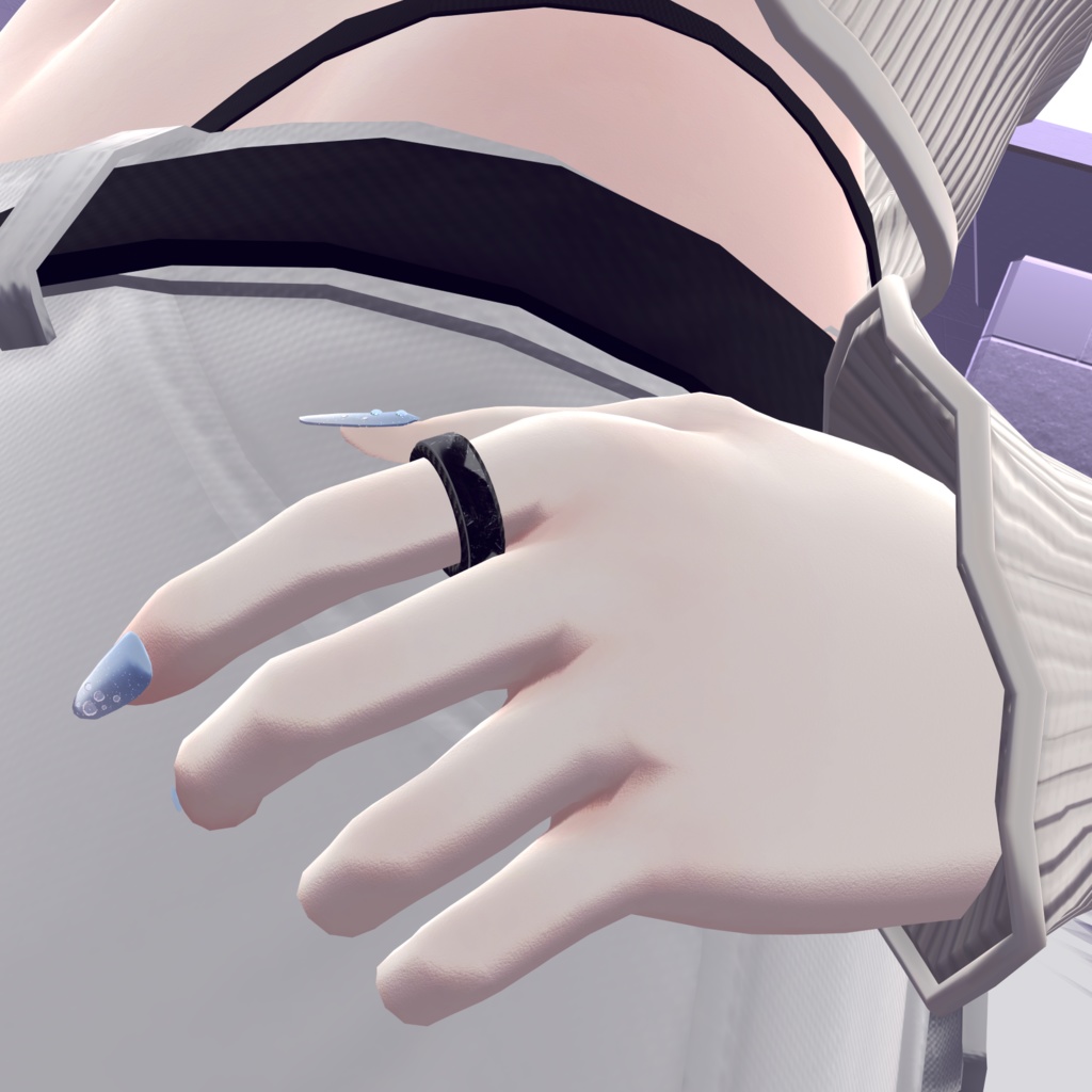 [Free]Carbon Ring カーボンリング 『VRChat想定』 - Gray Fox Workshop - BOOTH