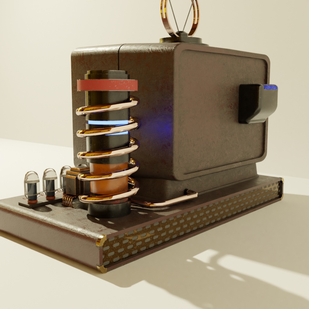 3DCG【steampunk_tv】スチームパンク風テレビ アンティーク風 - hiromu-3dcg - BOOTH