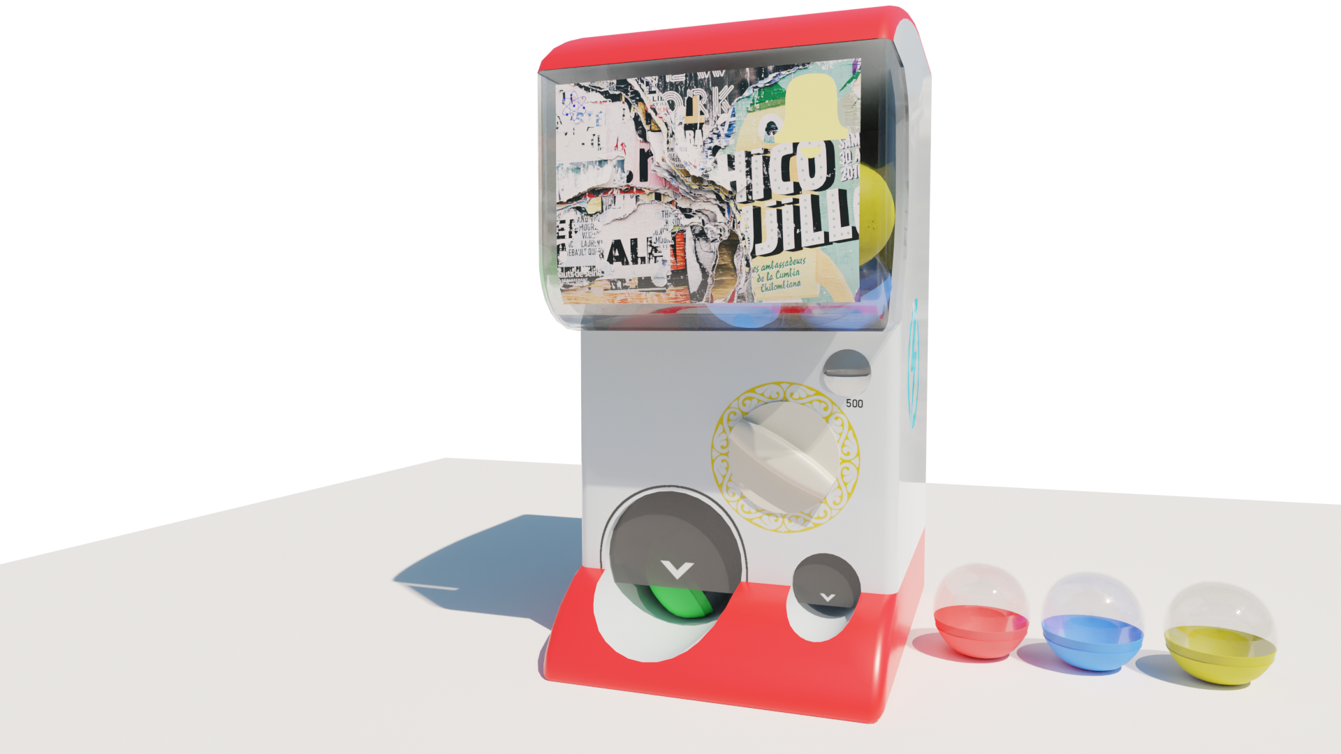 3DCG【gacha_machine】ガチャマシン - hiromu-3dcg - BOOTH