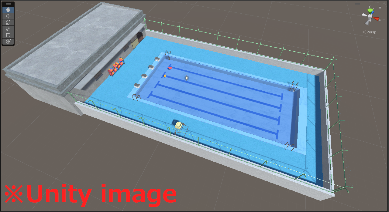 3DCG【pool】学校のプール 屋外プール - hiromu-3dcg - BOOTH